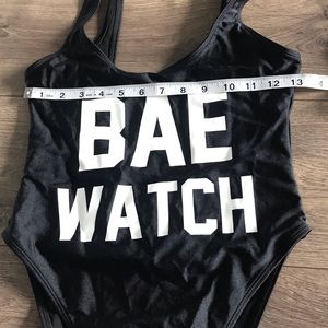 Swim | Bae Watch Onepiece Black Swimsuit | Poshmark